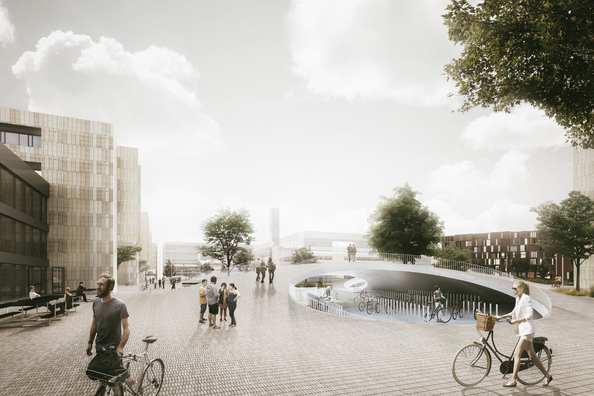 Urbane Hügel / COBE planen Uniplatz in Kopenhagen - Architektur und ...